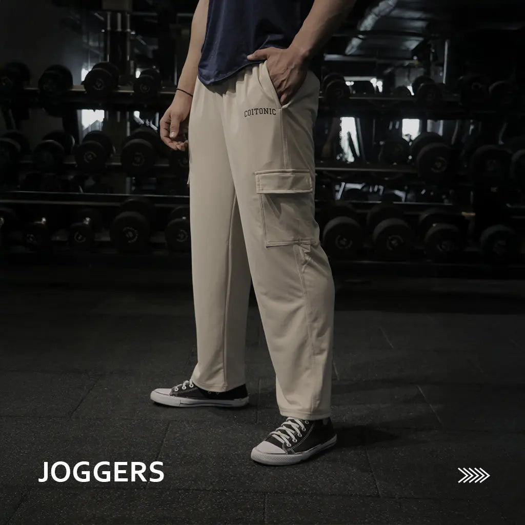 Stylish joggers, cargos, and track pants for active men. – Coitonic